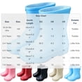 AVRNLIQ Kids Rain Boots Waterproof Non-Slip Black Lightweight PVC ...