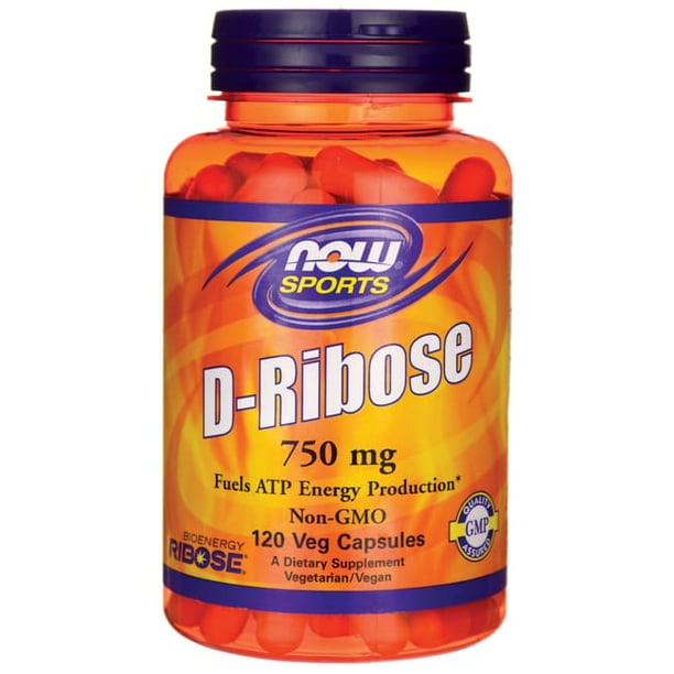 NOW Foods - NOW Sports D-Ribose 750 mg. - 120 Vegetable Capsule(s ...