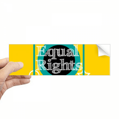 Black Freedom Equality Rectangle Bumper Sticker Notebook Window Decal ...