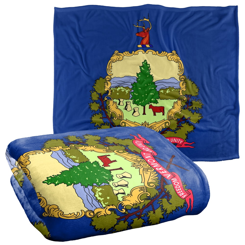 Vermont Flag Officially Licensed Silky Touch Super Soft Throw Blanket ...