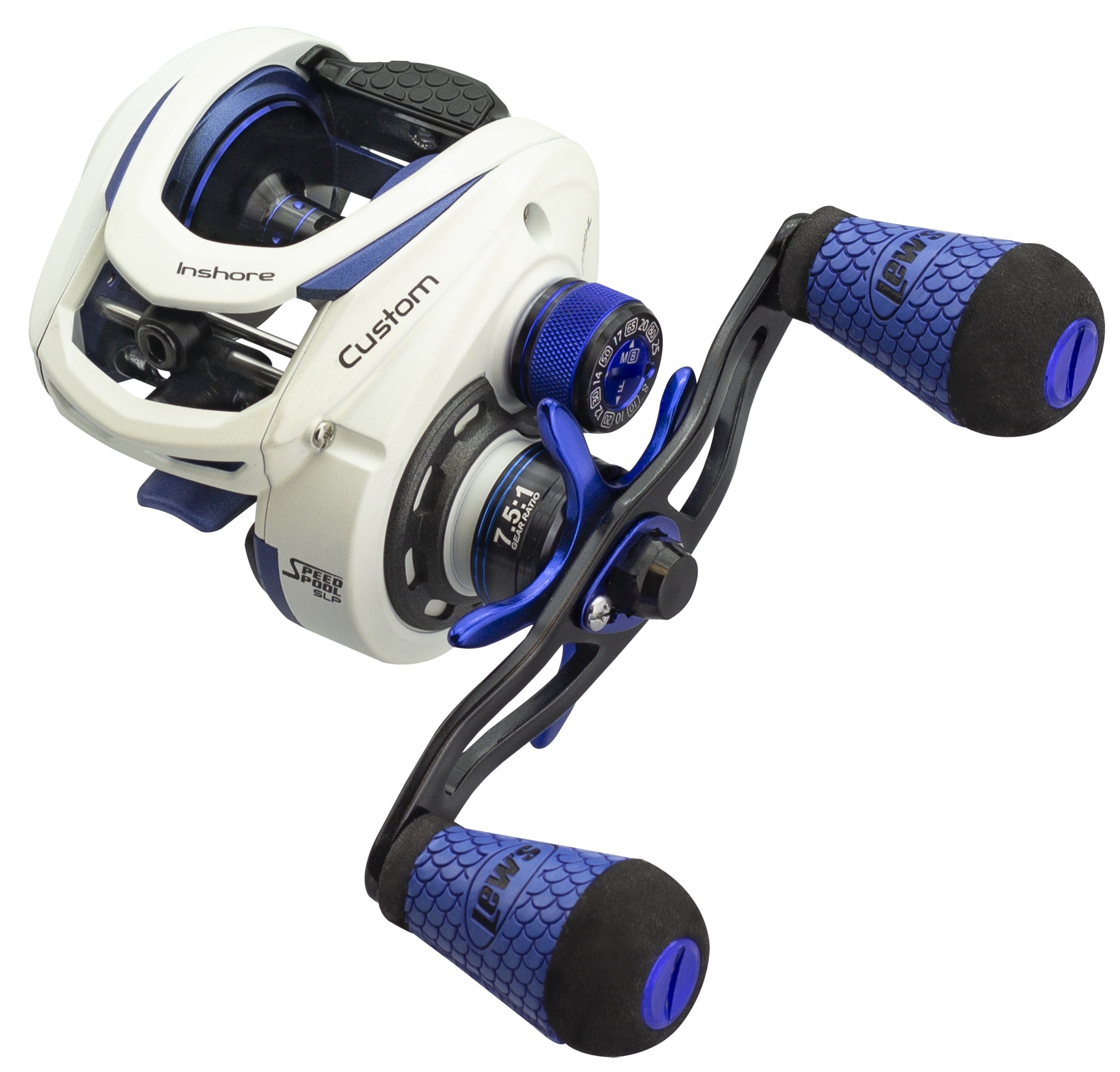 Custom Inshore SLP 7.5:1 Left Hand Baitcast Reel - Walmart.com ...