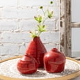 Sullivans Set 3 Small Ceramic Vases 3"H, 4"H & 5"H Red - Walmart.com