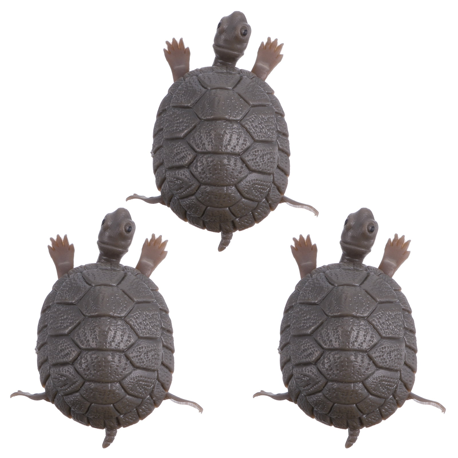3pcs Lifelike Fake Turtle Ornament Simulation Turtle Fish Tank ...