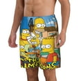 The Simpsons Mens Swim Trunks Quick Dry Swim Shorts Mesh Lining Bathing ...