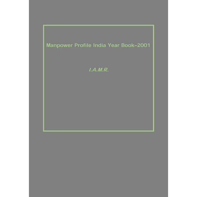 Manpower Profile India Year Book–2001 - Walmart.com