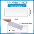 500 Label Holder Self Adhesive Clear Pocket 3x1 Inch Plastic Shelf Tag ...