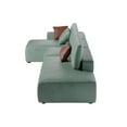 L-Shaped Contemporary Design Leather Corner Modular Sofa - Walmart.com