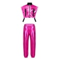 Hansber Kids Girls Hip Hop Jazz Street Dance Outfit Futuristic Space ...