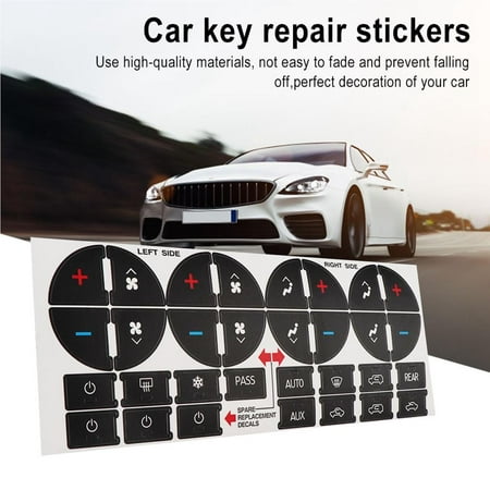 AC Dash Button Sticker Fadeproof Smooth Lightweight to Install ...