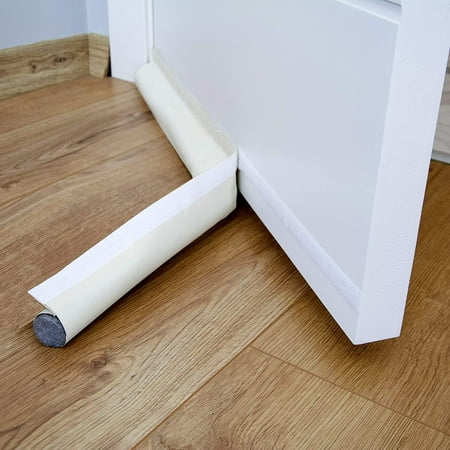 Door Draft Excluder 90cm (White) Anti-Cold One-Sided Door Bottom with ...