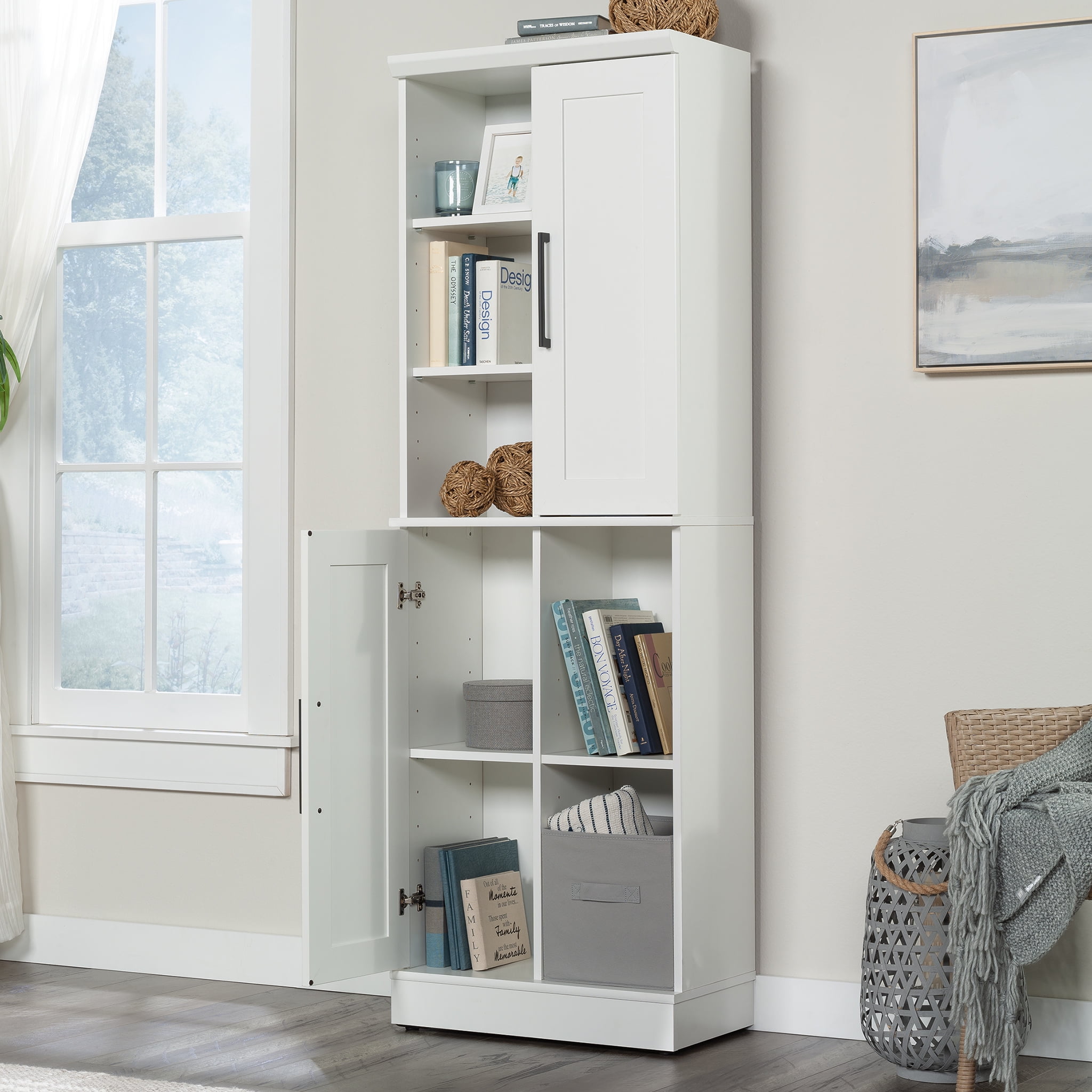 Sauder HomePlus 2-Door Storage Cabinet, Soft White Finish - Walmart.com