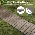 Costway 8 FT Outdoor Pathway with HDPE Frame Non-slip Surface Metal ...