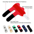 WOVTE 6pcs Metal Finger Splint, Belt-in Aluminum, Adjustment Tape, for ...
