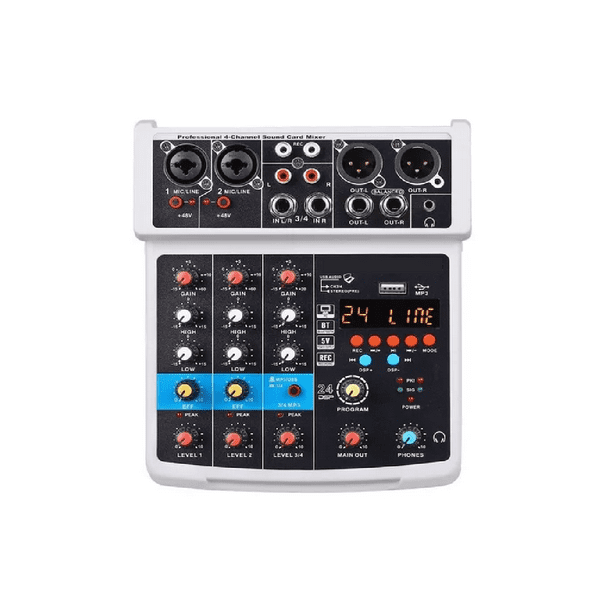 Mezclador De Audio De 4 Canales Bluetooth, 48v, Dsp Bomge | Bodega Aurrera en línea