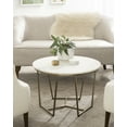 Kate and Laurel Solvay Modern Glam Round Coffee Table, 26 x 26 x 18 ...