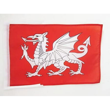 English White Dragon Flag 18'' x 12'' Cords - England Small Flags 30 x ...