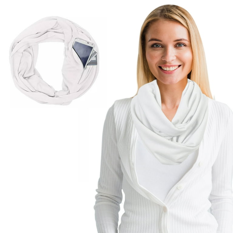 White Loop Scarf