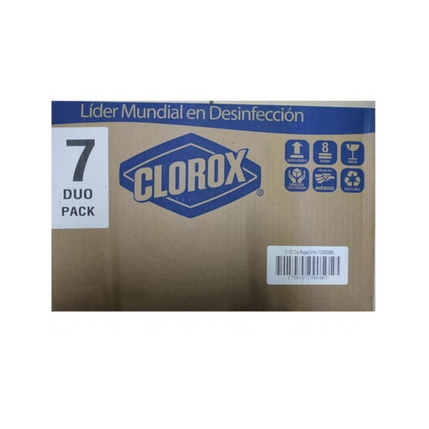 Pack de 7 Blanqueador Clorox Ropa Color Duo Pack 2/930 ml Clorox Ropa ...