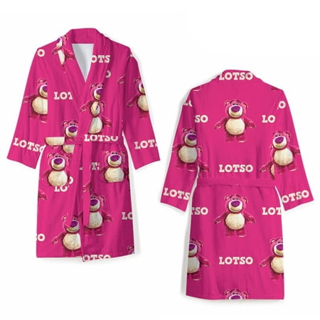 Disney Toy Story Lotso Bathrobe Fashion Women Bathrobe Cute Cartoon ...