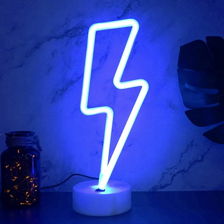 Blue Lightning Bolt