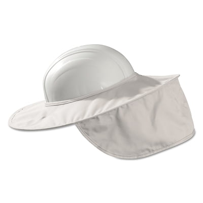 Hard Hat Shades, White, For Most Regular Hard Hats (Not Full Brim ...