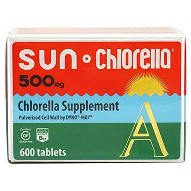 Sun Chlorella Corp. Dietary Chlorella Supplement A 500 mg. 600 Tablets ...