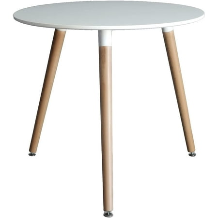 Inspirer Studio® Modern Style Side Table with Natural Wood Legs Dining ...