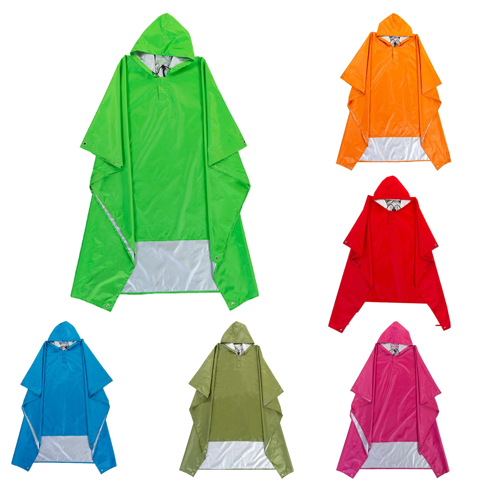 AURORA TRADE Rain Jacket Waterproof 3 in 1 Multifunction Raincoat ...