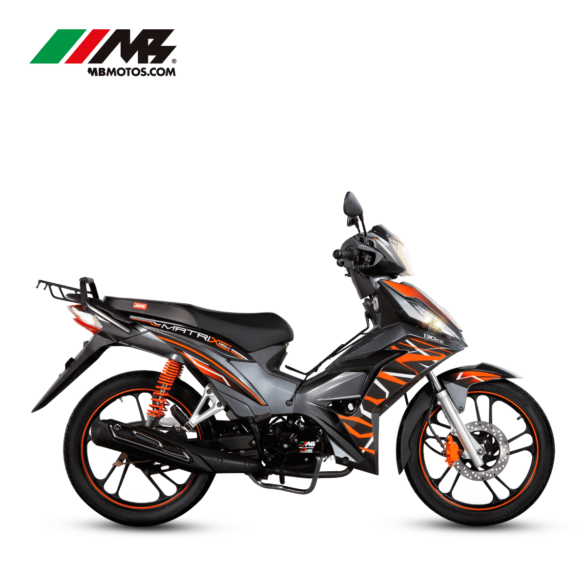 Motocicleta MB MOTOS Matrix 130cc Naranja 2024 Matrix 130GT ...