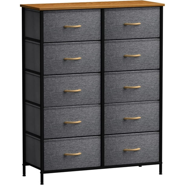 Sorbus Dresser with 10 Drawers - Storage Unit Organizer Chest for ...
