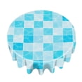 Chilfamy Round Tablecloth,Blue Pool Tile Water Premium Polyester ...