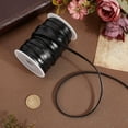 20 Yard Genuine Leather Flat Cord String for Jewelry Making 5MM Black ...