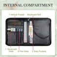 1 Set PU Leather Cosmetic Zipper Storage Clutch Bags with Bookmarks ...