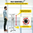VEVOR Podium Lectern Presentation Lectern Height Adjustment Podium ...