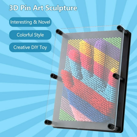 3D Pin Art Toy, Interesting Novel Pin Impression Toy 3D Pin Art Board ...