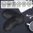 5-Pack Black Sleep Masks with Nose Pad & Elastic Strap – 3D Contour Eye ...