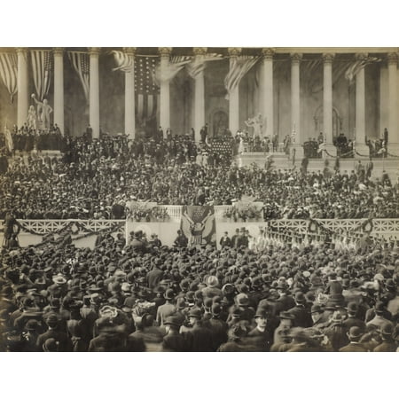 President Theodore Roosevelt Delivering His Inaugural Address At Us ...