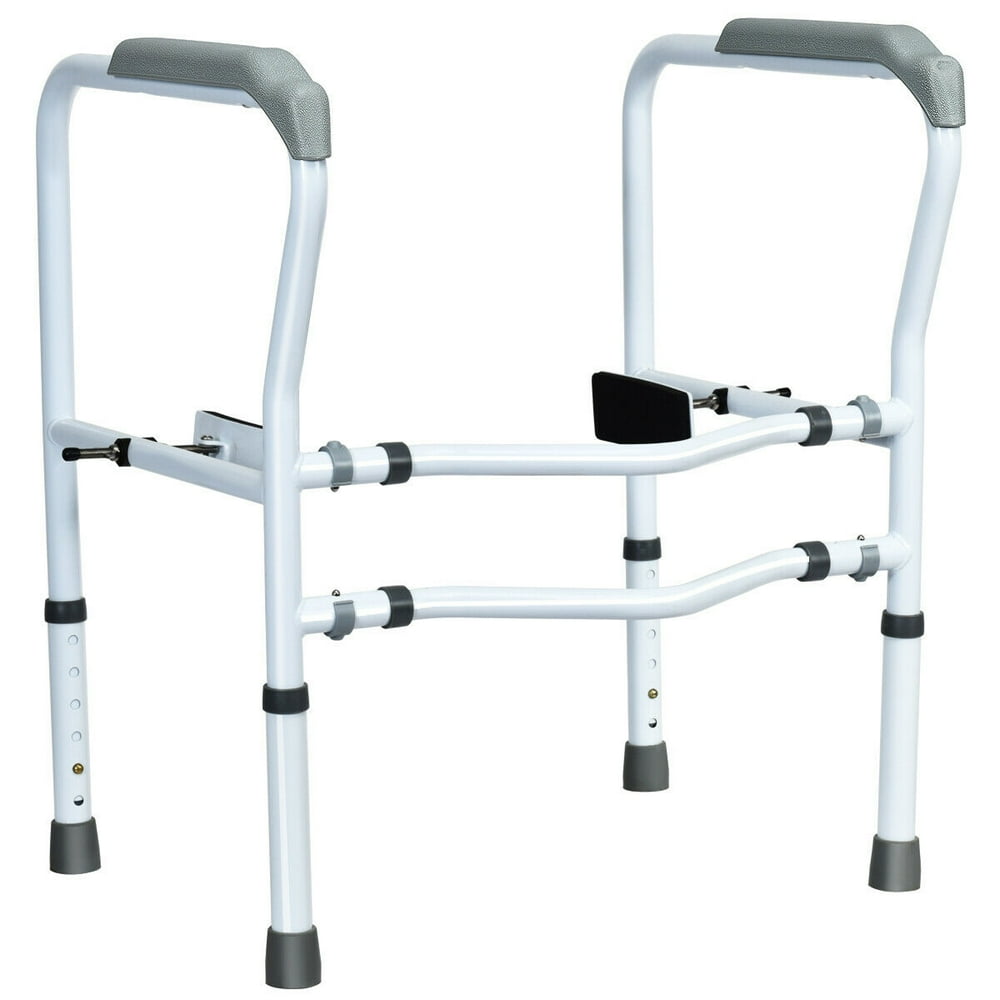 Topbuy Adjustable Toilet Handrail Grab Bar Freestanding Bathroom Toilet ...