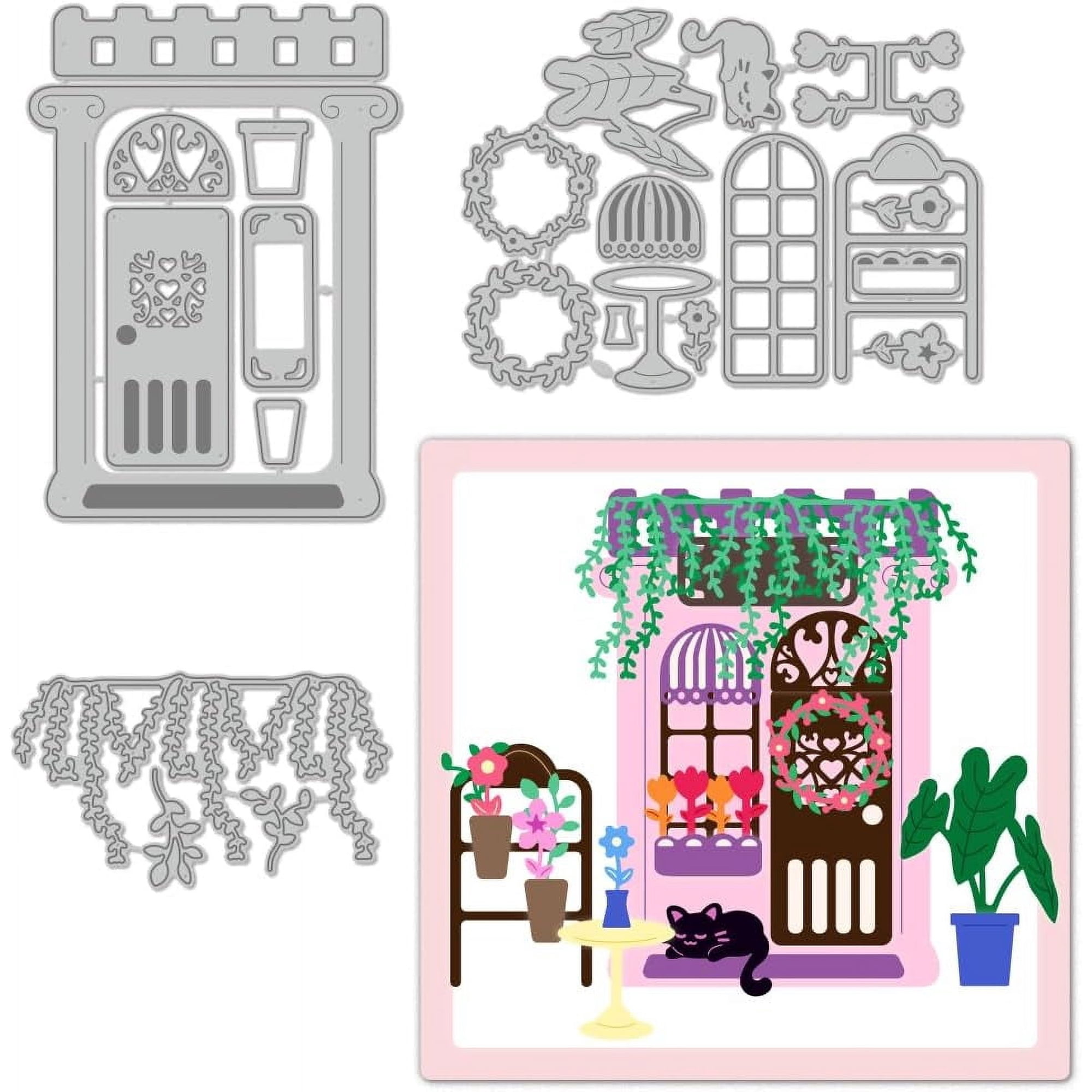 Click here for Nobrand Flower Shop Cutting Dies Card Making Door... prices