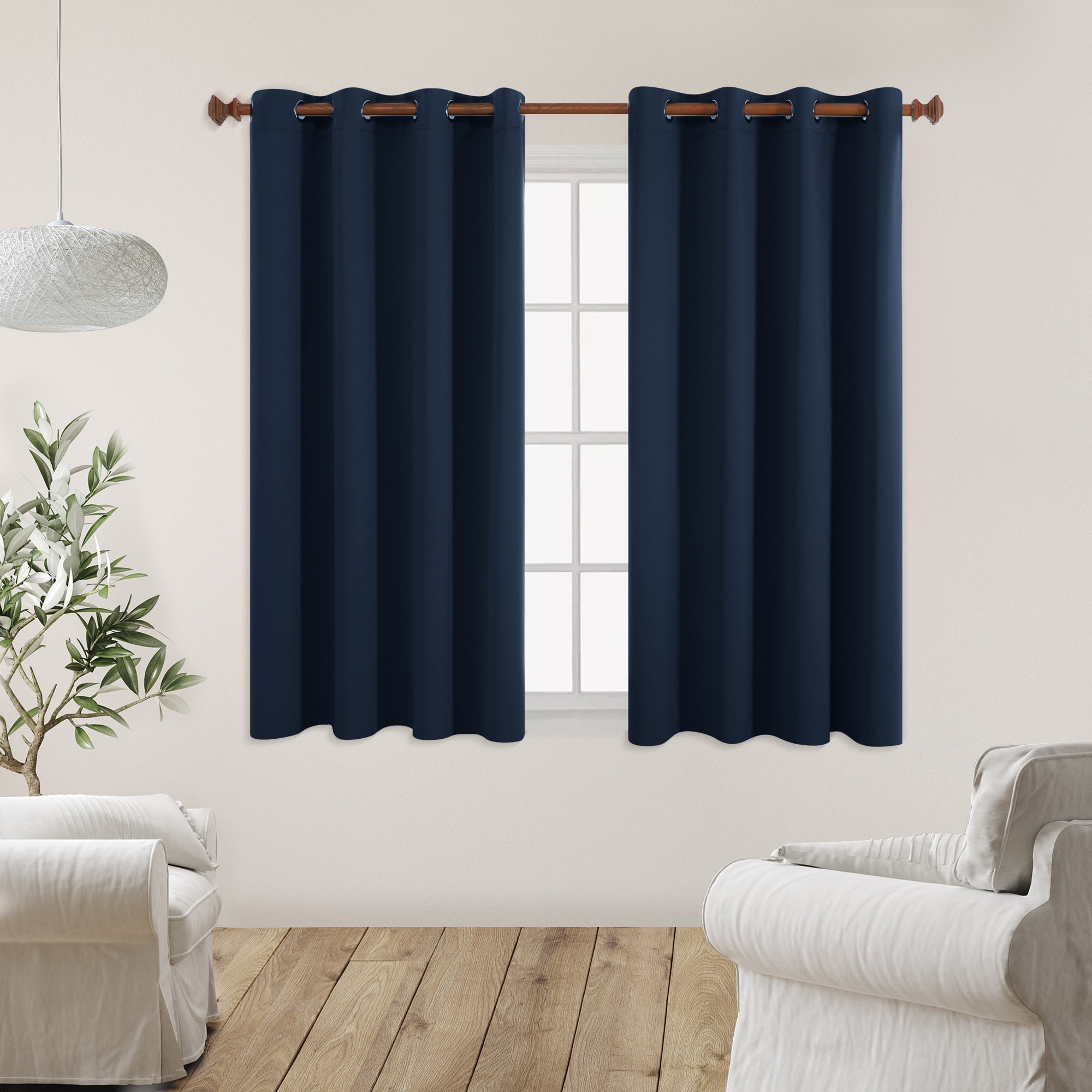 Click here for Deconovo Navy Blue Curtains Blackout Curtains Wind... prices