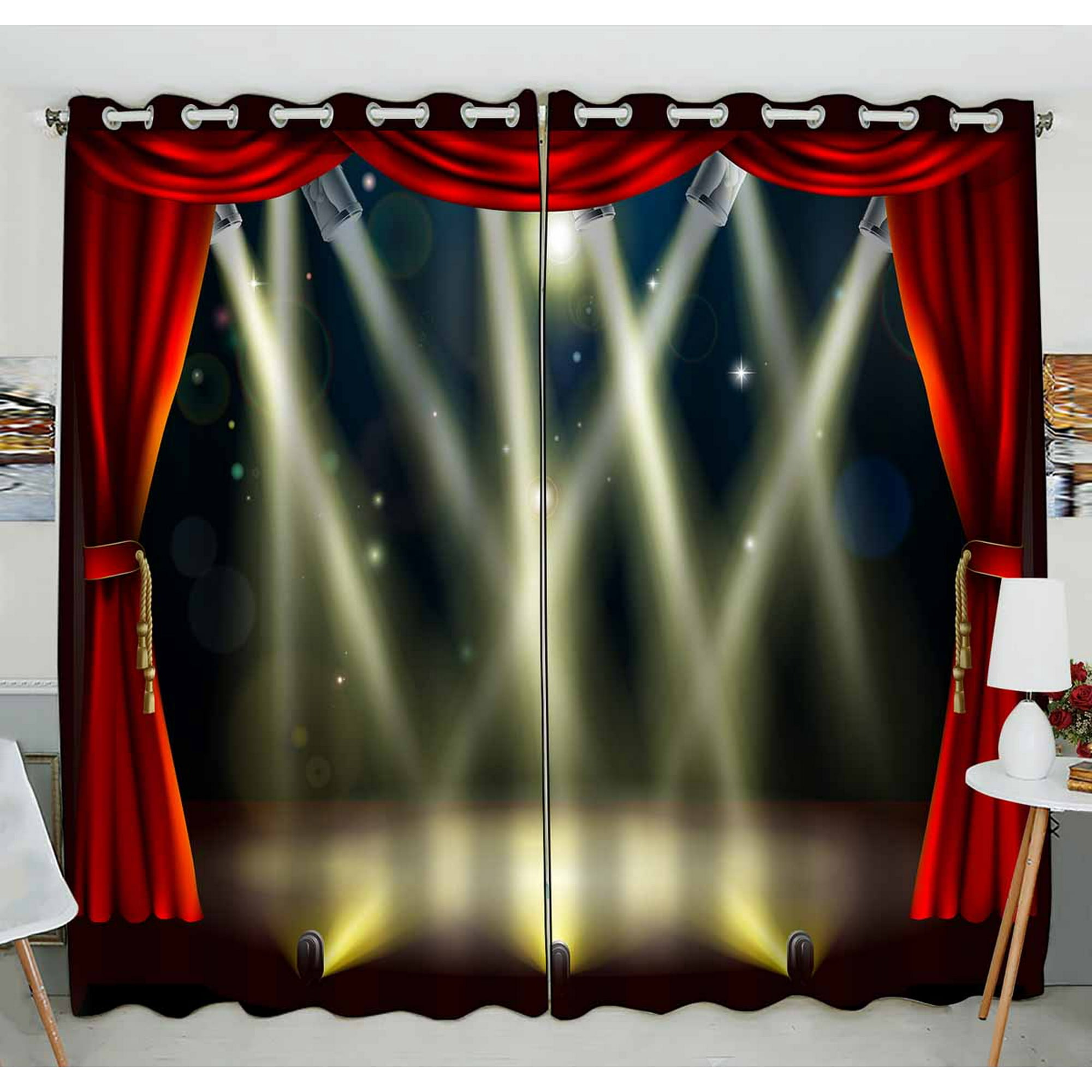 Two Spotlights On Stage