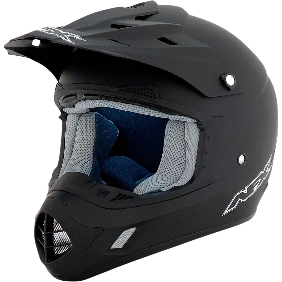 AFX FX-17 Offroad Helmet (Solid Black Flat, Large) - Walmart.com