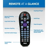 RCA Universal Remote, Control TV, DVD, Streaming Player, Backlit Keypad ...