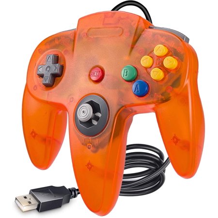 Classic N64 Controller for PC, N64 Wired USB Controller Game Pad Joypad ...