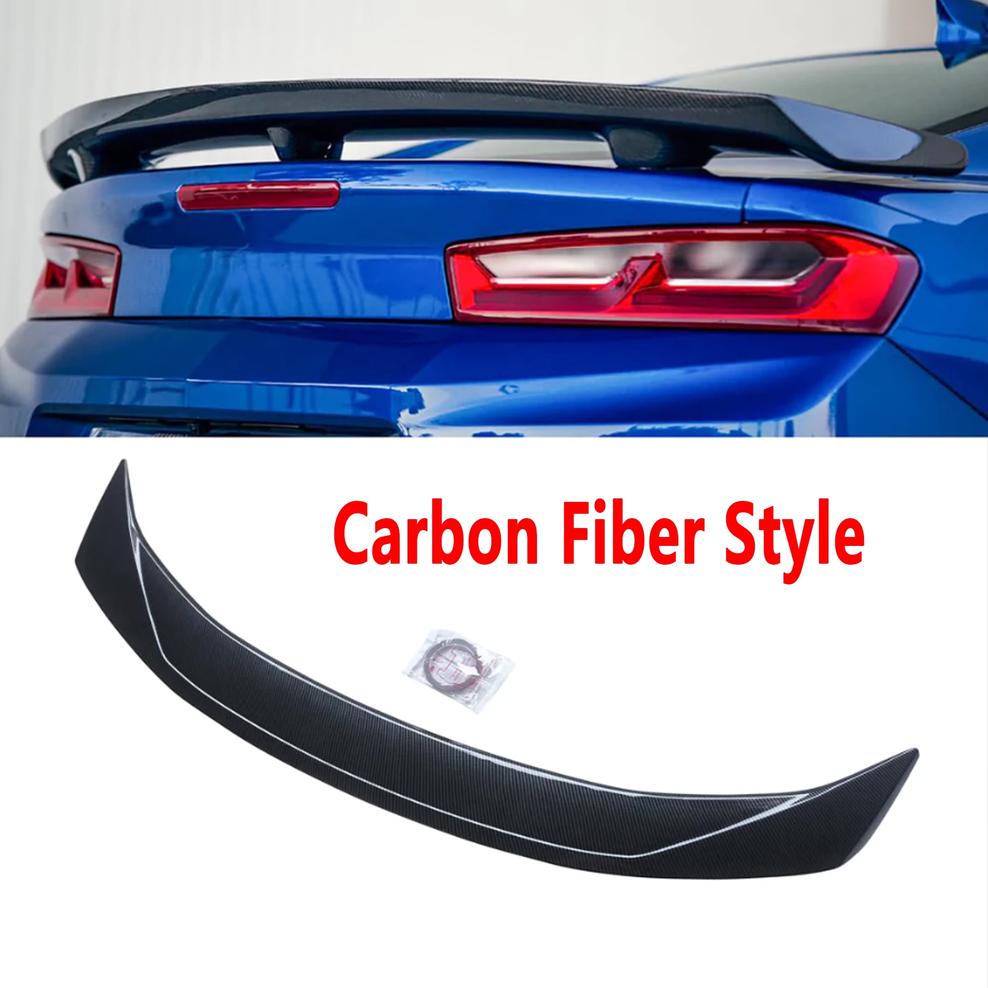 NINTE Rear Trunk Lid Wing Spoiler 2016-2023 Chevy Camaro Carbon Fiber ...