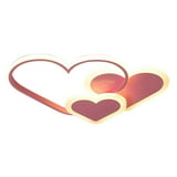 Miumaeov Acrylic Heart Shape Ceiling Light, Remote Control, Dimmable ...