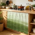 Cabinet Curtains for Shelves, Sage Green Ombre Under Sink Cabinet ...