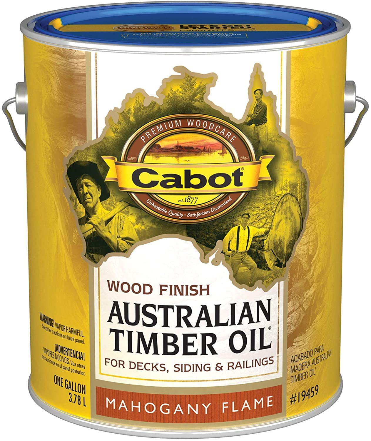 Cabot 19459-07 Samuel INC Timber Oil, Gallon, Mahogany Flame - Walmart.com