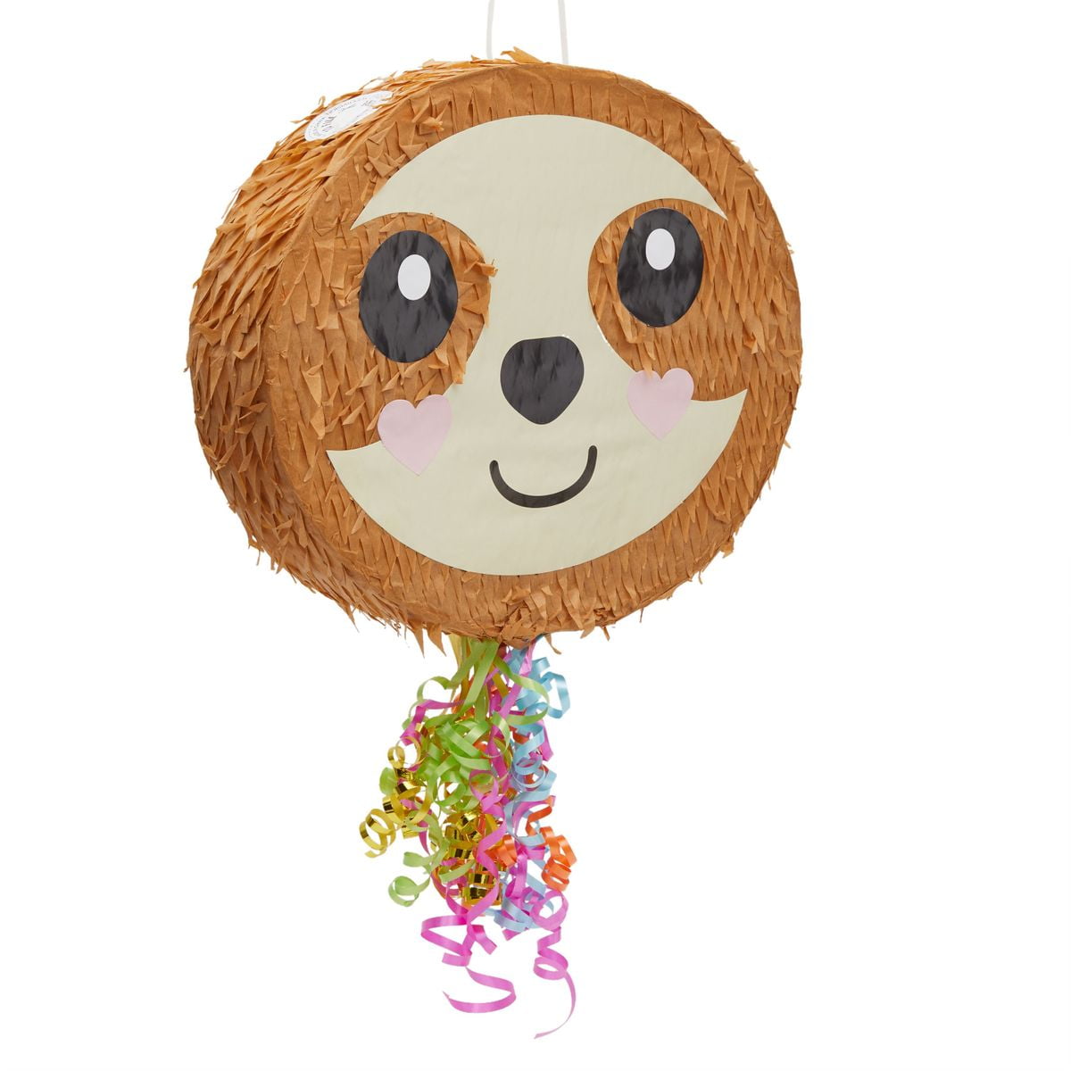 Small Sloth Pull String Pinata for Jungle Safari Kids Birthday Party ...