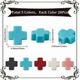 100Pcs 5 Colors Coral Beads Strands Dyed Mixed Color 9x9x4mm Hole: 1 ...